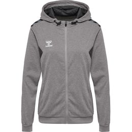 Hummel Athletic Zip-Up Hoodie female Grey size M