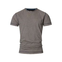 INDICODE JEANS Shirt 'Jude' Herren Gr&ouml;&szlig;e L beige / dunkelblau