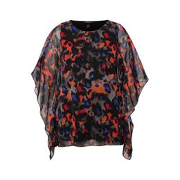 Ulla Popken Bluse Damen Gr&ouml;&szlig;e XXL/XXXL blau / orange / pink / schwarz