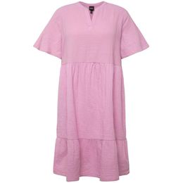 Ulla Popken Kleid Damen Gr&ouml;&szlig;e 42/44 pink Winterkleid