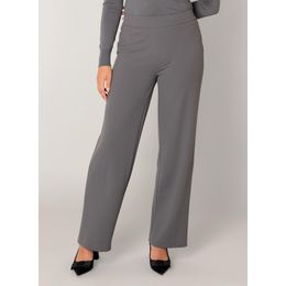 Base Level Damen Treggings "Yarah", grau, Gr. 46, unifarben, Web, Obermaterial: 97% Polyester, 3% Elasthan, Hosen, mit elastischem Bund