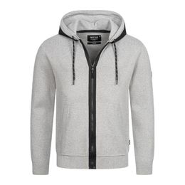 INDICODE Jeans Zip-Up Hoodie male Grey size XXXL