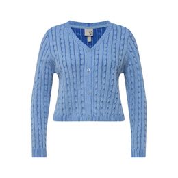 Ulla Popken Knit Cardigan female Blue size 54-56
