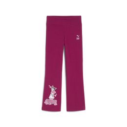 Puma Jungen Leggings "Puma x HELLO KITTY AND FRIENDS Flared Leggings M&auml;dchen"berry pink, Gr. 110, bedruckt, Obermaterial: 95% Baumwolle, 5% Elasthan,