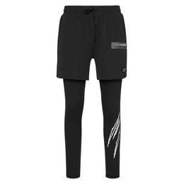 Plein Sport Hose Herren Gr&ouml;&szlig;e 29/30 grau / schwarz / wei&szlig;
