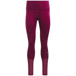 Reebok Damen Lauftights "RUNNING VECTOR TIGHT", rosa, Gr. M, Obermaterial: 91% Polyester, 9% Elasthan, Hosen
