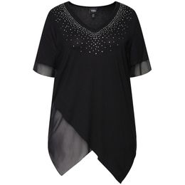 Ulla Popken Blouse female Black size 58-60