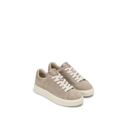 Marc O'Polo MARC O'POLO Damen Plateausneaker "CORA", Gr. 38taupe, Glattleder, Veloursleder, unifarben, Schuhe, Schn&uuml;rschuh, Klassik-Sneaker, Halbschuh mit Memory