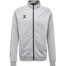 Hummel Athletic Zip-Up Hoodie 'Move' male Grey size XL