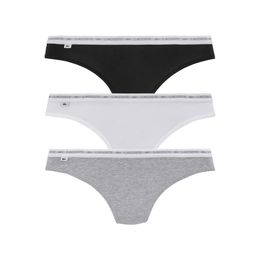 Lacoste Thong female Grey, Black, White size L