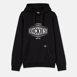 Dickies M&auml;dchen Kapuzensweatshirt "Dickies Workwear Sweatshirt ROCKFIELD HOODIE", schwarz, Gr. L, Obermaterial: 80% Baumwolle, 20% Polyester,