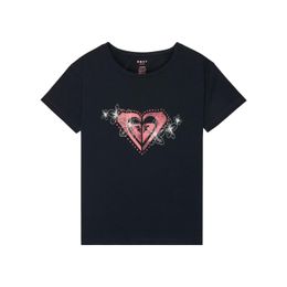 T-Shirt Roxy "Lilyregular Night", Jungen, Gr. 10(140-148cm), anthrazit, Obermaterial: 100% Baumwolle;, Shirts T-Shirt