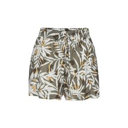 Vivance Damen Shorts, gr&uuml;n, Gr. 38, bedruckt, Jersey, Obermaterial: 100% Viskose, Hosen, mit Alloverdruck aus Viskosejersey, kurze Hose mit Taschen