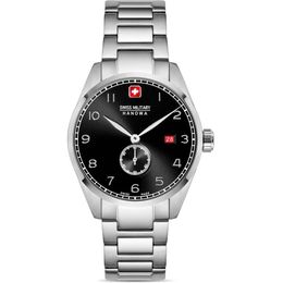 SWISS MILITARY HANOWA Uhr 'Lynx' Herren Gr&ouml;&szlig;e One Size blutrot / schwarz / silber