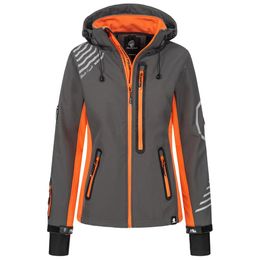 Rock Creek Outdoorjacke Damen Gr&ouml;&szlig;e XS anthrazit / hellgrau / orange