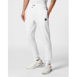 Plein Sport Herren Jogginghose "Jogginghose", wei&szlig;, Gr. XXL, Obermaterial: 88% Baumwolle, 12% Polyester, Hosen