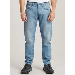 G-Star Raw 5-Pocket-Jeans G-STAR "Morry FWD Regular Tapered Jeans", Herren, Gr. 28, L&auml;nge 30, faded brilliant blau, Obermaterial: 50% Baumwolle, 30% Baumwolle, 20% Baumwolle, Jeans 5-Pocket-Jeans