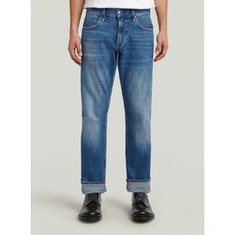G-Star Raw G-STAR Herren 5-Pocket-Jeans "Mosa Straight Selvedge Jeans", blau, Gr. 31, Obermaterial: 99% Baumwolle, 1% Elasthan, Jeans