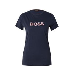BOSS T-Shirt 'C_Elogo_6' Damen Gr&ouml;&szlig;e XL dunkelblau / lila / rosa / wei&szlig;