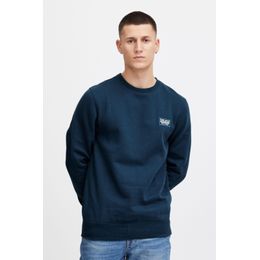 Rundhalspullover Blend "BHKalip", Herren, Gr. XXL, marineblaus, Sweatware, 55% Polyester, 45% Baumwolle, unifarben, regular fit, Pullover Rundhalspullover, Klassischer Sweatpullover mit Rundhalsausschnitt