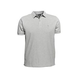 Herren Poloshirt, grau, Gr. 6XL, Ahorn Sportswear, bestickt, 80% Baumwolle, 20% Polyester, Shirts, in klassischem Design
