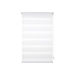 Doppelrollo Liedeco, B:60cm H:160cm, wei&szlig;, Polyester, Rollos, "Klemmfix-Duo-Rollo", 1 St&uuml;ck