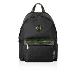 Freizeitrucksack Philipp Plein "Monogram", Kinder, 02, schwarz, Rucks&auml;cke Freizeitrucksack