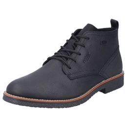 Rieker Herren Winterstiefelette, Gr. 40, schwarz, Leder, Lederimitat, unifarben, Schuhe, Schn&uuml;rboots mit wasserabweisender RiekerTEX-Membran