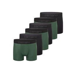Camano Boxershorts Herren Gr&ouml;&szlig;e XXL dunkelgr&uuml;n / schwarz