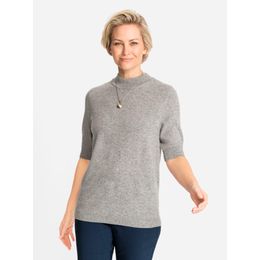 CLASSIC Damen Kaschmirpullover "Kaschmir-Pullover", grau, Gr. 36, meliert, 100% Kaschmir, Pullover