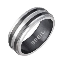 Breil Ring Herren Gr&ouml;&szlig;e 48 schwarz / silber