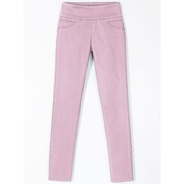 Casual Looks Damen Schlupfhose, rosa, Gr. 46, unifarben, 65% Baumwolle, 33% Polyester, 2% Elasthan, Hosen