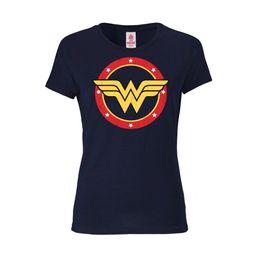 logoshirt Shirt 'Wonder Woman Circle Logo' female Blue size S