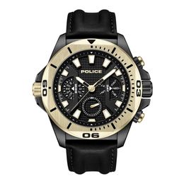 Police Analog Watch 'Electrical' male Black size One Size