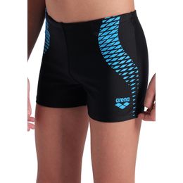 Badehose arena, Kinder, Gr. 164, N-Gr, schwarz (schwarz, turquo), Obermaterial: 80% Polyamid, 20% Elasthan, Badehosen Badehose, f&uuml;r Kinder, sportlicher Stil, mit UV-Schutz UPF50+