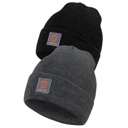 INDICODE Jeans Beanie 'Vulcano' male Grey, Black size One Size