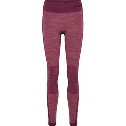 Hummel Sporthose Damen Gr&ouml;&szlig;e L lilameliert / rotviolett