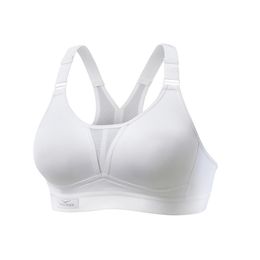 Venice Beach Damen Sport-BH, Gr. 100, wei&szlig;, Microtouch, Obermaterial: 90% Polyester (COOLMAX), 10% Elasthan (LYCRA), BHs, ohne B&uuml;gel aus