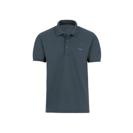Poloshirt TRIGEMA "TRIGEMA Poloshirt in Piqu&eacute;-Qualit&auml;t", Damen, Gr. S, grau (anthrazit), 100% Baumwolle, Basic, Shirts