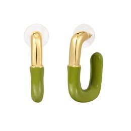 Yokoamii Earrings female Gold, Green size One Size