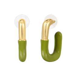 Yokoamii Earrings female Gold, Green size One Size