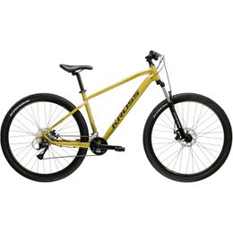 Mountainbike KROSS "Hexagon 3.0" Gr. 43, braun (braun, schwarz), Fahrr&auml;der, Herren, 43cm, 29 Zoll (73,66cm) hinten: 29 Zoll (73,66cm)