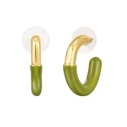Yokoamii Earrings female Gold, Green size One Size