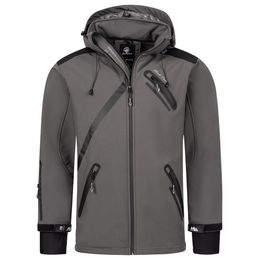 Rock Creek Outdoorjacke Herren Gr&ouml;&szlig;e L dunkelgrau / schwarz