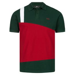 Rock Creek Poloshirt Herren Gr&ouml;&szlig;e XXXL dunkelgr&uuml;n / blutrot / wei&szlig;