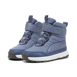 Stiefel Puma "Puma Evolve Stiefel Kinder", Jungen, Gr. 32, blau (inky blau persian wei&szlig;), Obermaterial: Textil, Synthetik; Futter: Textil; Innensohle: Textil; Laufsohle: Gummi, Schuhe Stiefel