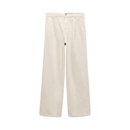Mango Pleated Jeans 'ARLETITA' female Beige size 40