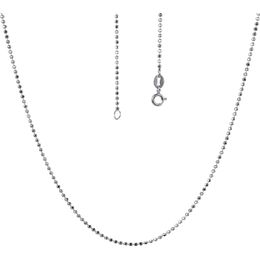 Firetti Damen Silberkette "Schmuck Geschenk Silber 925 Armband Kette Fu&szlig;kette Bauchkette Kugeln", 55, Silber 925 (Sterlingsilber), B: 1,5mm, silber,