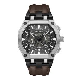 Police Analog Watch 'Shield' male Silver size One Size