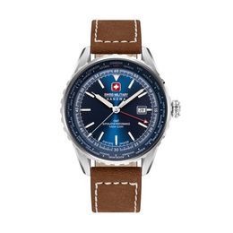 SWISS MILITARY HANOWA Uhr 'Afterburn Gmt' Herren Gr&ouml;&szlig;e One Size navy / braun